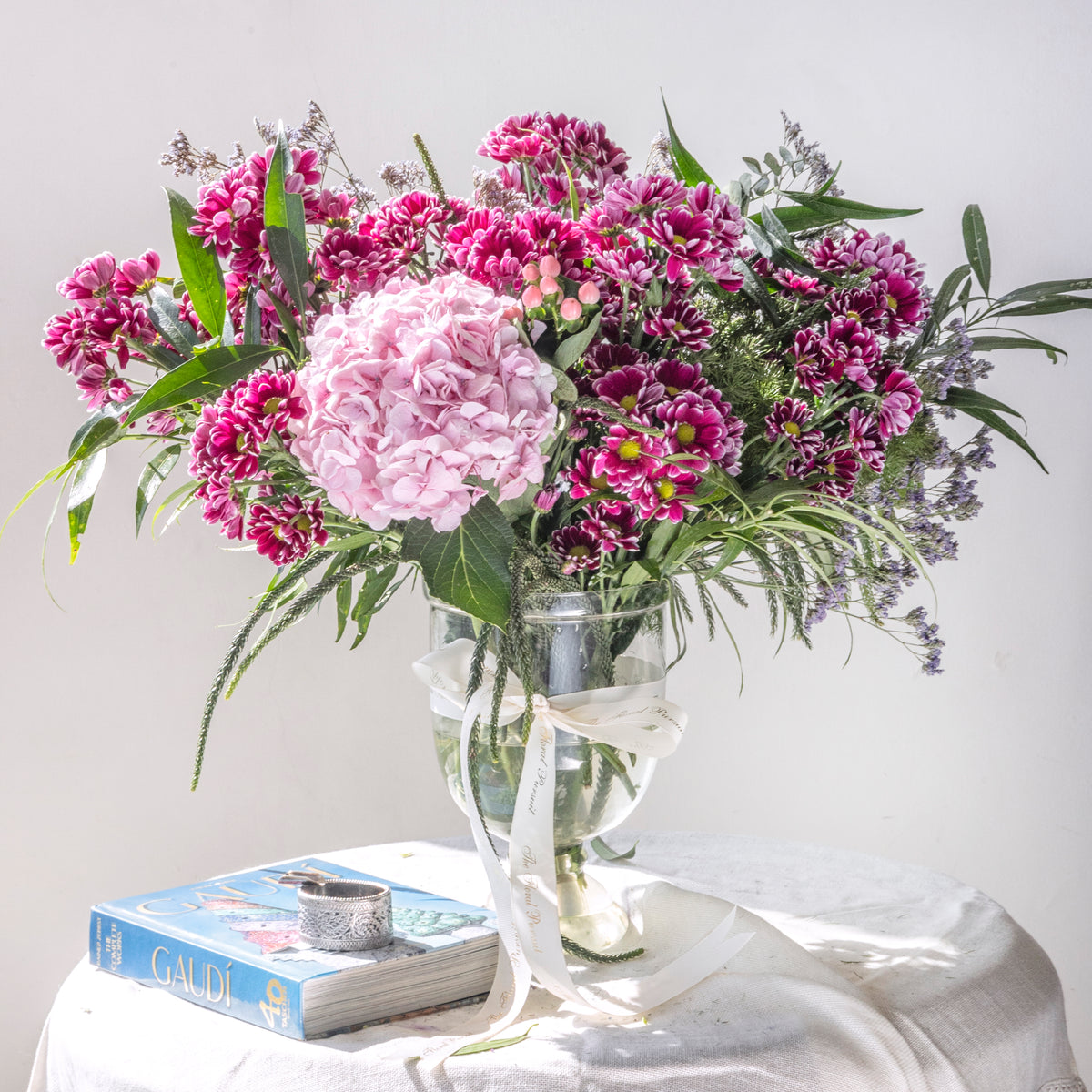 Zyia - Pink Hydrangea Luxury Arrangement | Premium Bouquet Delhi NCR ...